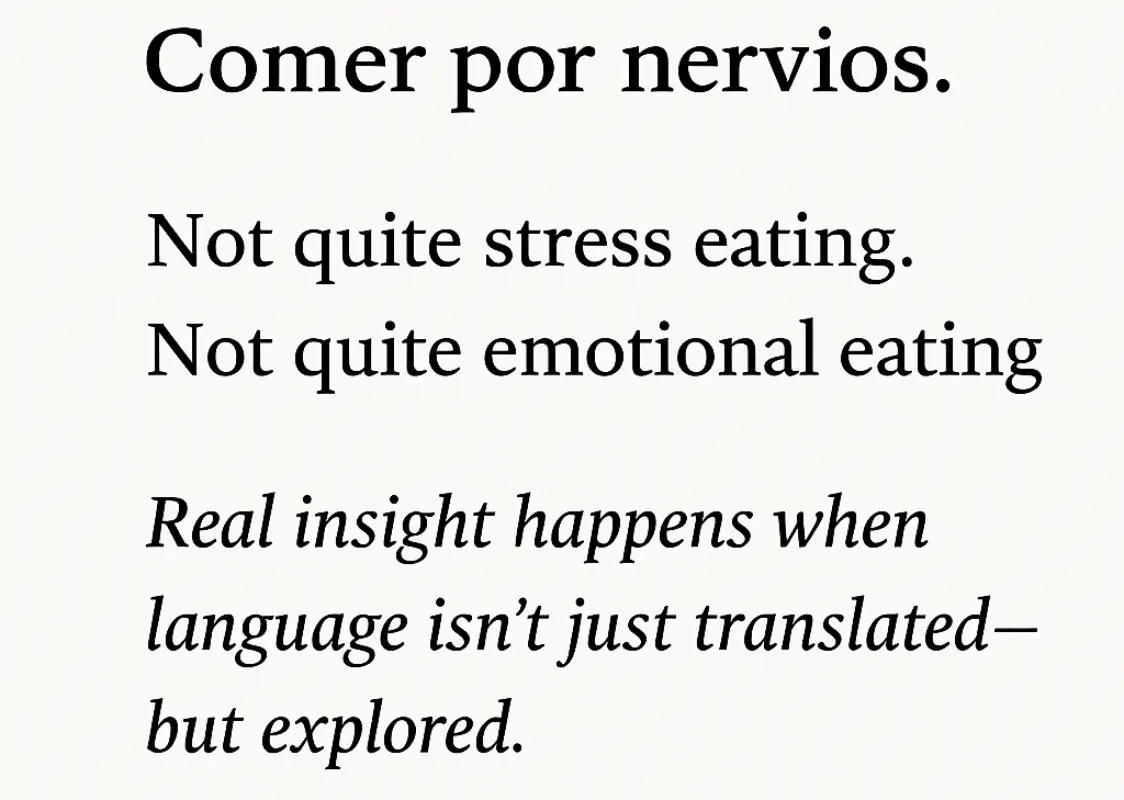 “Comer por nervios.” - MS Argüeso - Textool